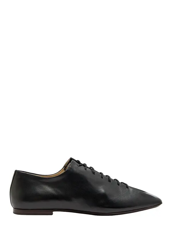 LEMAIRE Souris Leather Derby Shoes - Black