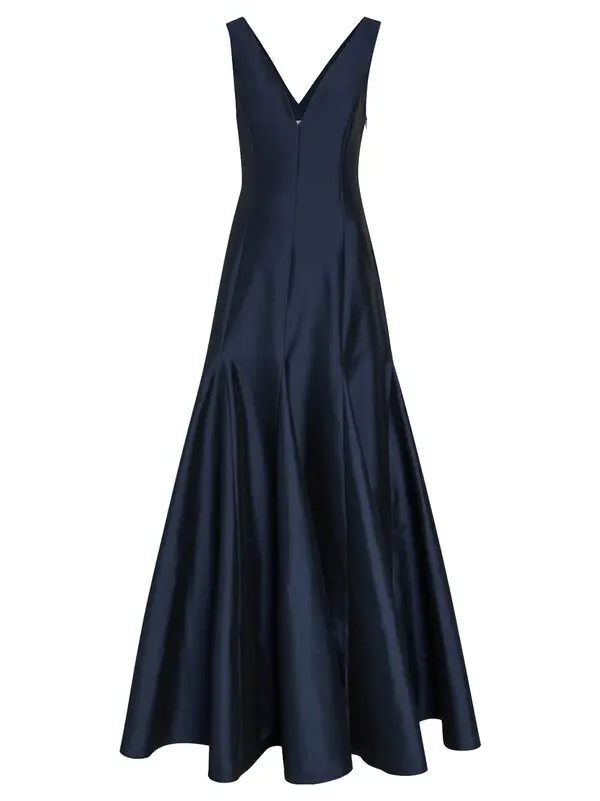 Bernadette Aurelia Taffeta Gown - Navy