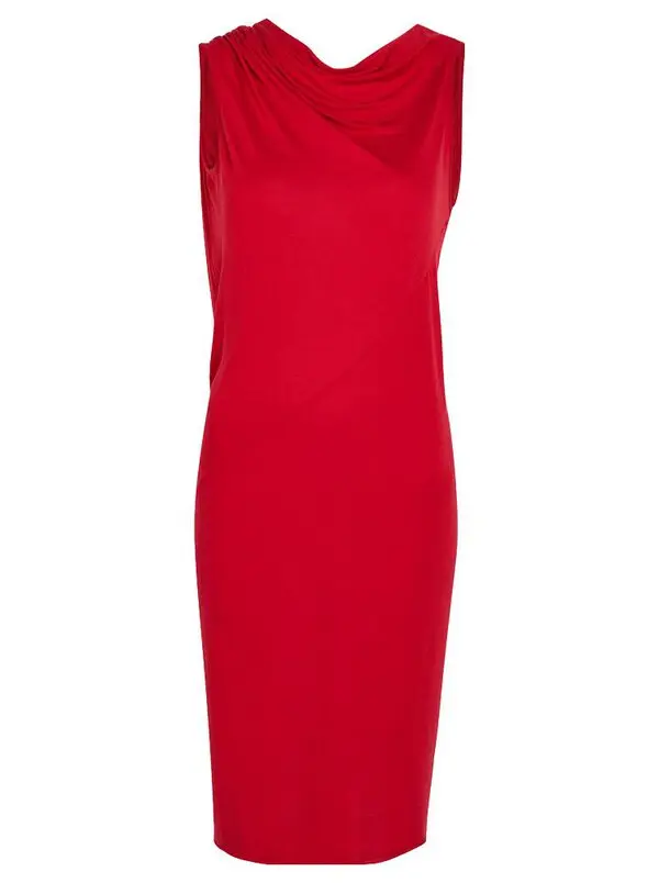 Rick Owens Shailee Draped Mini Dress - Red