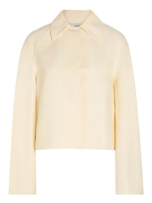 Another Tomorrow Cotton Jacket - Beige