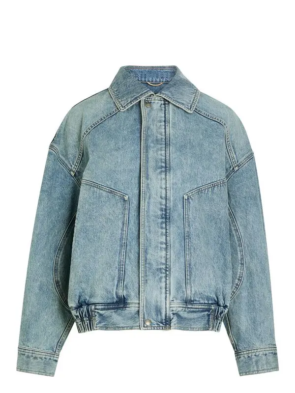 Saint Laurent Panelled Jacket - Denim
