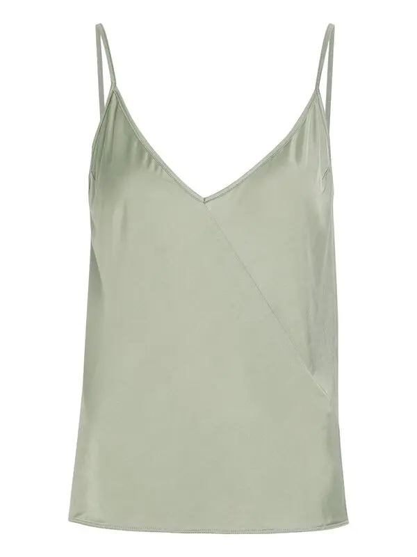 Rick Owens V-neck Jersey Slip Top - Light Green