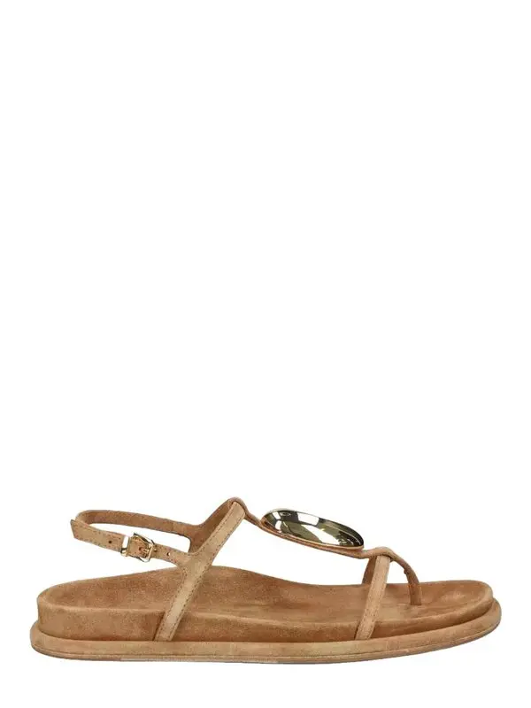KENNEL&SCHMENGER Aily Embellished Suede Sandals - Neutrals