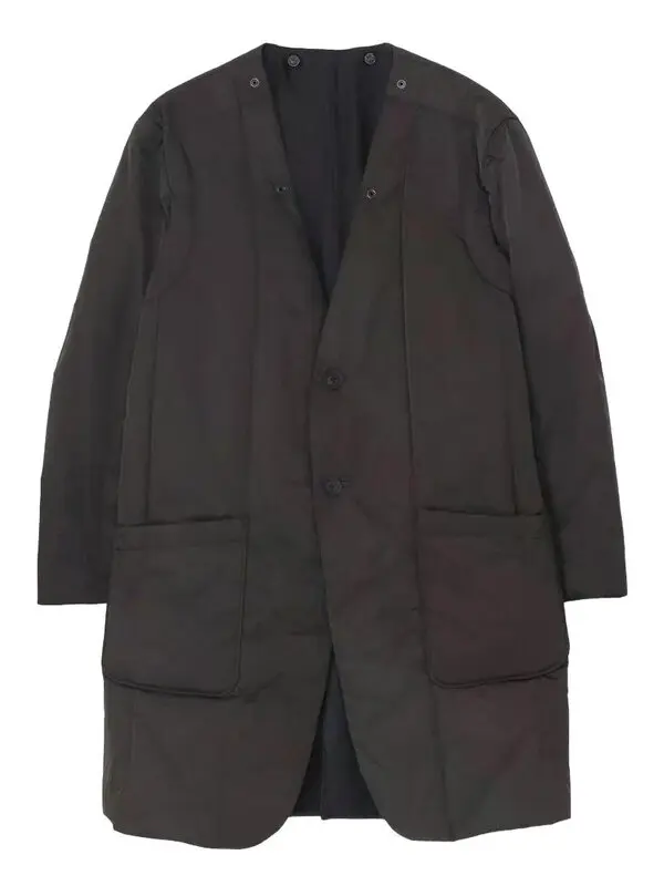 Yohji Yamamoto Reversible Button-fastening Coat - Neutrals