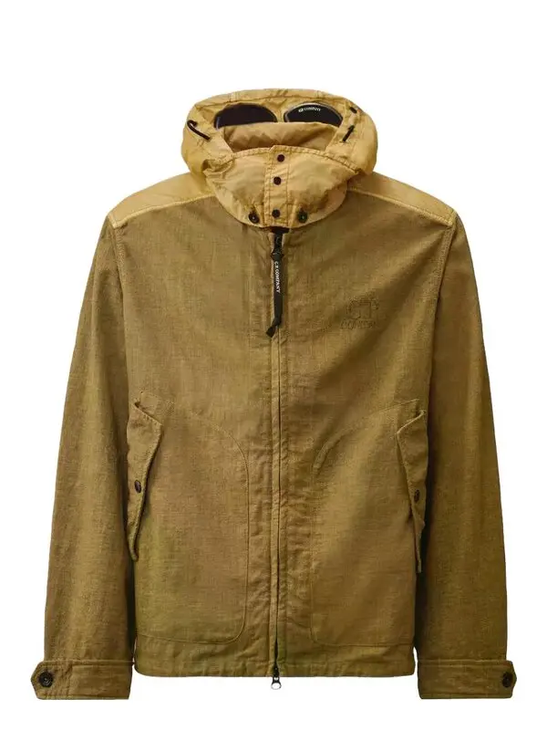C.P. COMPANY Goggle Detail Rafia-r Jacket - Green