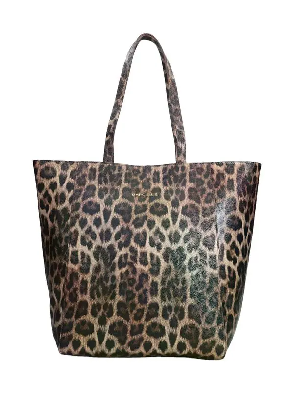 MARC ELLIS Ingrid Leopard-print Tote Bag - Neutrals