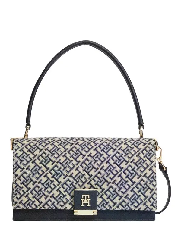 Tommy Hilfiger Monogram Shoulder Bag - Blue