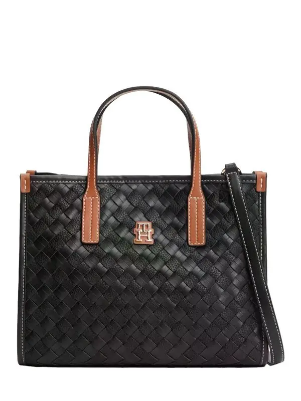 Tommy Hilfiger Logo-plaque Tote - Black