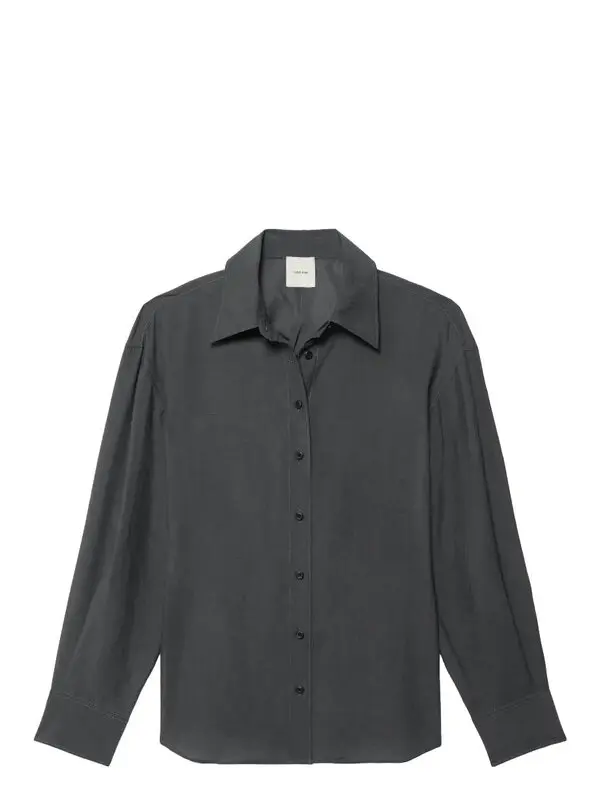 Calvin Klein Twist-detail Cut-out Blouse - Blue
