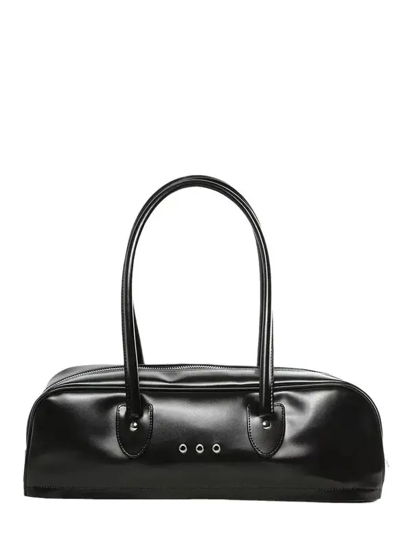 Comme Des Garçons Eyelet-embellished Shoulder Bag - Black