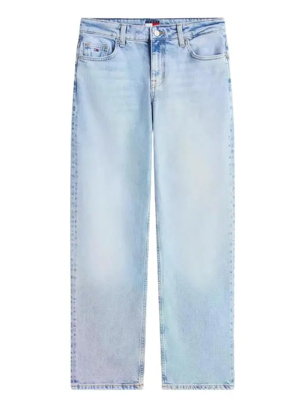 Tommy Hilfiger Logo-patch Straight-leg Jeans - Blue