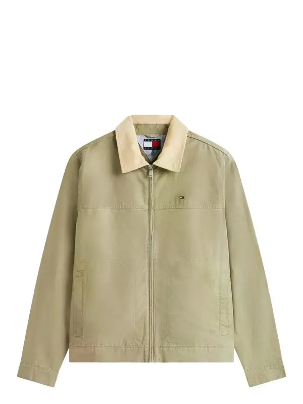 Tommy Hilfiger Corduroy-collar Logo-patch Jacket - Green