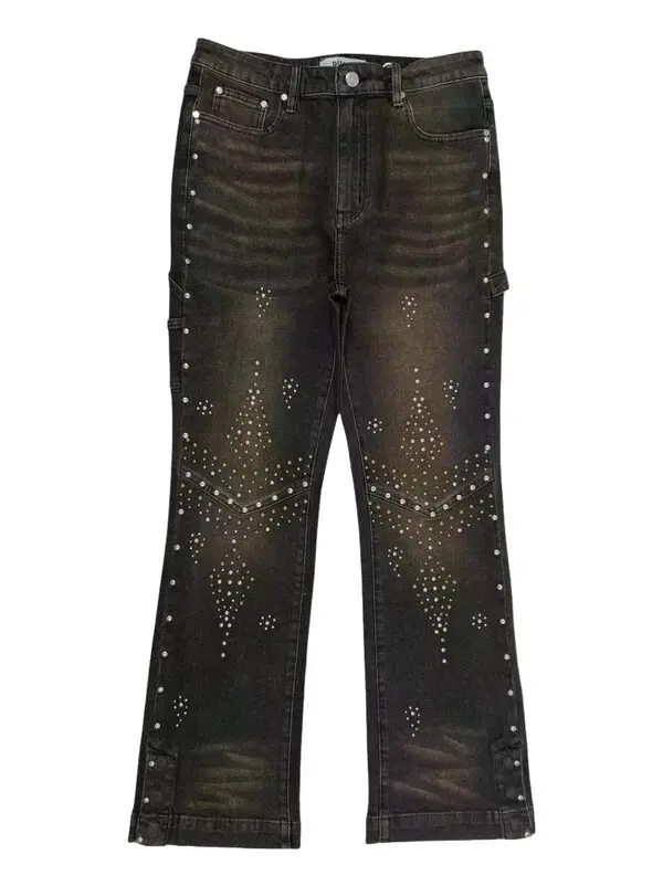 DUAA Rhinestone-embellished Jeans - Grey