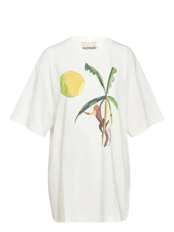 ALEMAIS Mokshini Graphic-print T-shirt - White