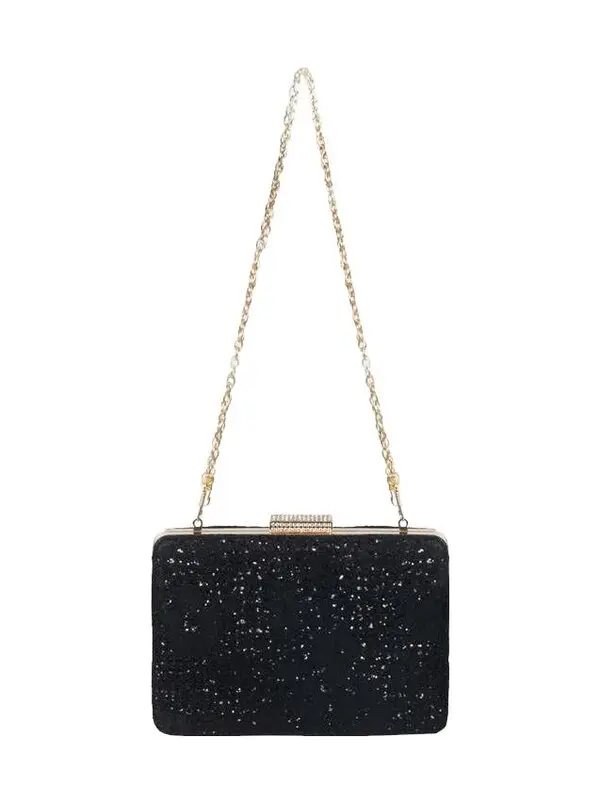 LAUREN LORRAINE Donna Evening Clutch - Black