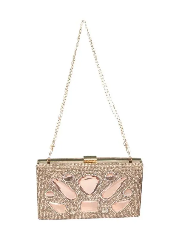 LAUREN LORRAINE Sheena Clutch - Rose Gold