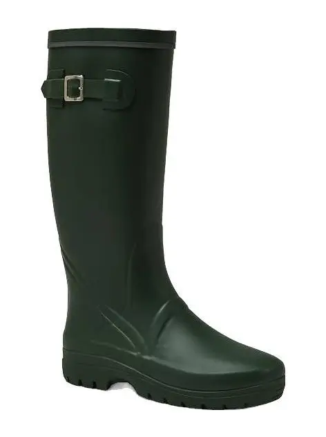 LANDS' END Squall Buckle Tall Rain Boots - Fresh Evergreen