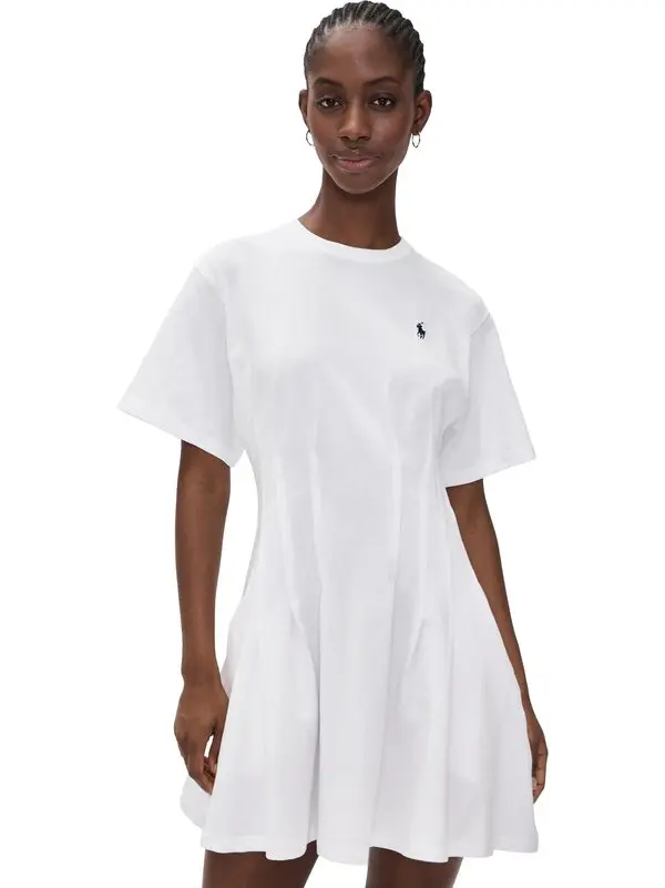 Polo Ralph Lauren Shaped Tee Dress - White