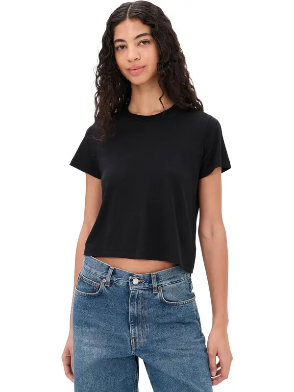 Eterne Short Sleeve Boxy Tee - Black