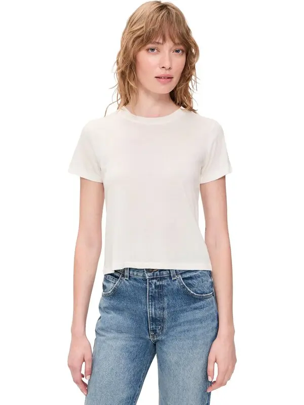 Eterne Short Sleeve Boxy Tee - Ivory
