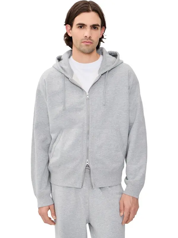 Reigning Champ Relaxed Fit Zip Hoodie - Hgrey