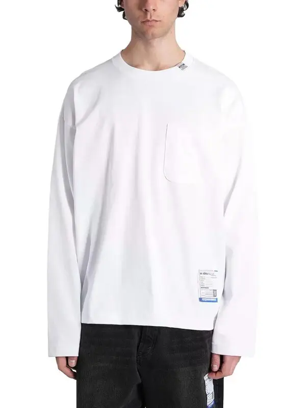 Mihara Yasuhiro Logo-patch Chest-pocket Sweater - White