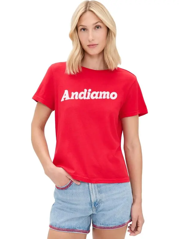Rails The Classic Crew Tee - Andiamo Tomato