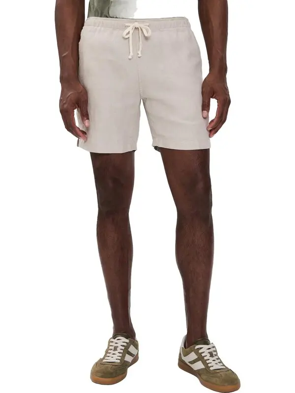 ALEX CRANE Linen Bo Shorts - Bone