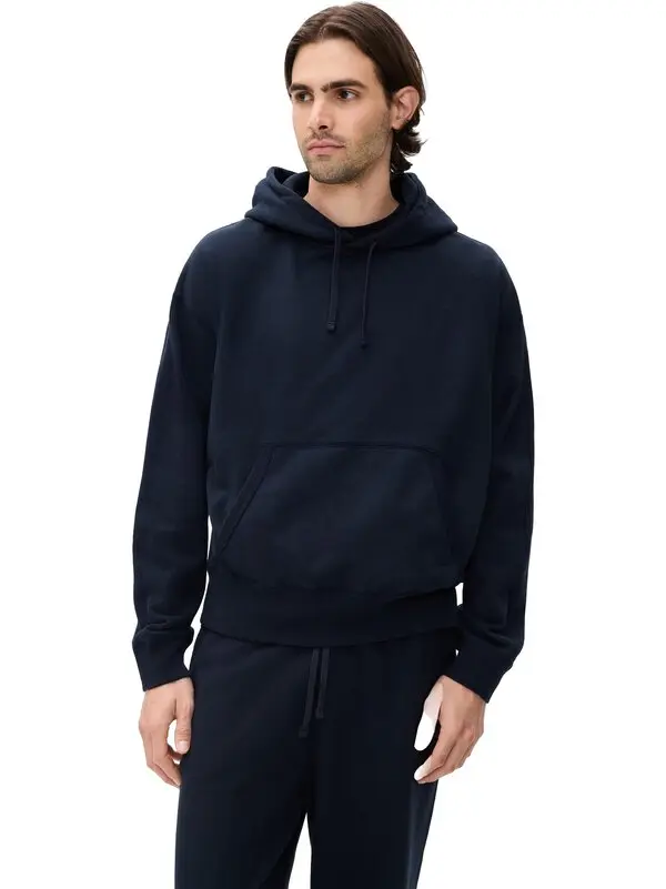 Reigning Champ Relaxed Fit Mid-weight Terry Hoodie - Navy