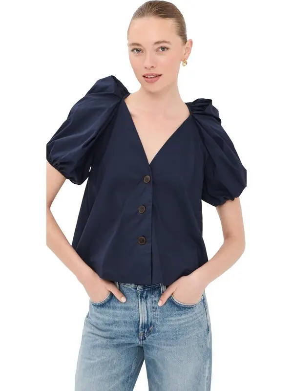 KIKA VARGAS Harpa Top - Navy