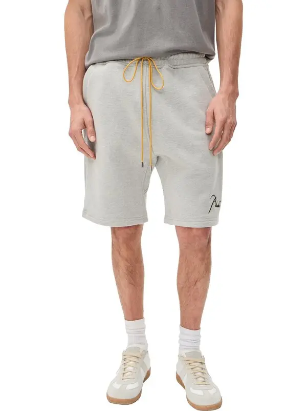 Rhude Classique Sweatshorts - Heather Grey/black