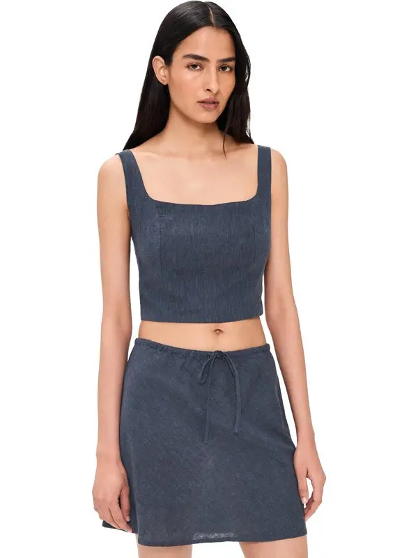 Marine Layer Zoe Hemp Tank - India Ink