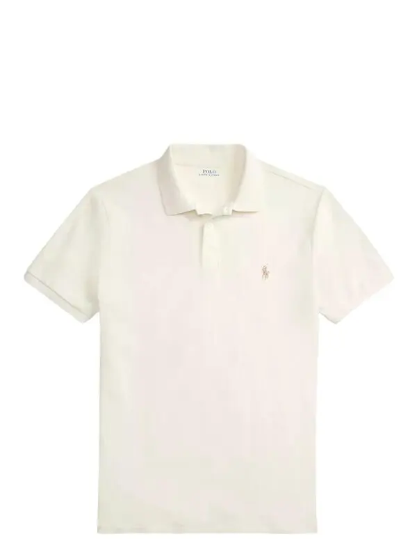 Polo Ralph Lauren Logo Embroidered Polo Shirt - White