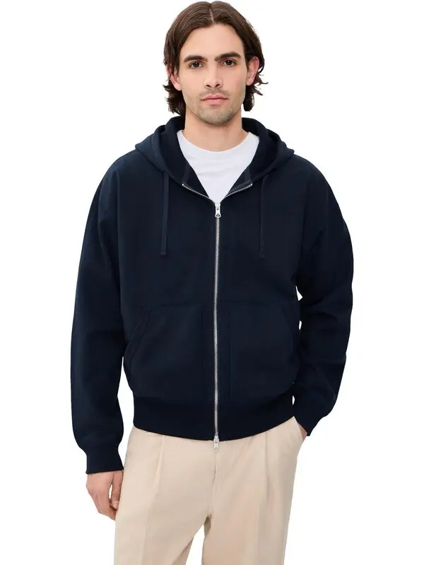 Reigning Champ Relaxed Zip-up Hoodie - Navy