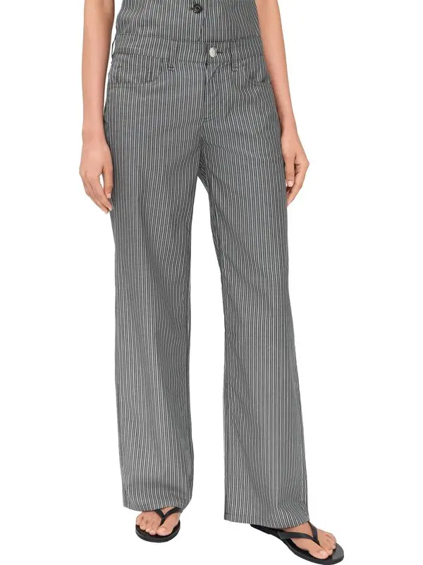 Rag & Bone Saige Stripe Poplin Pants - Salst