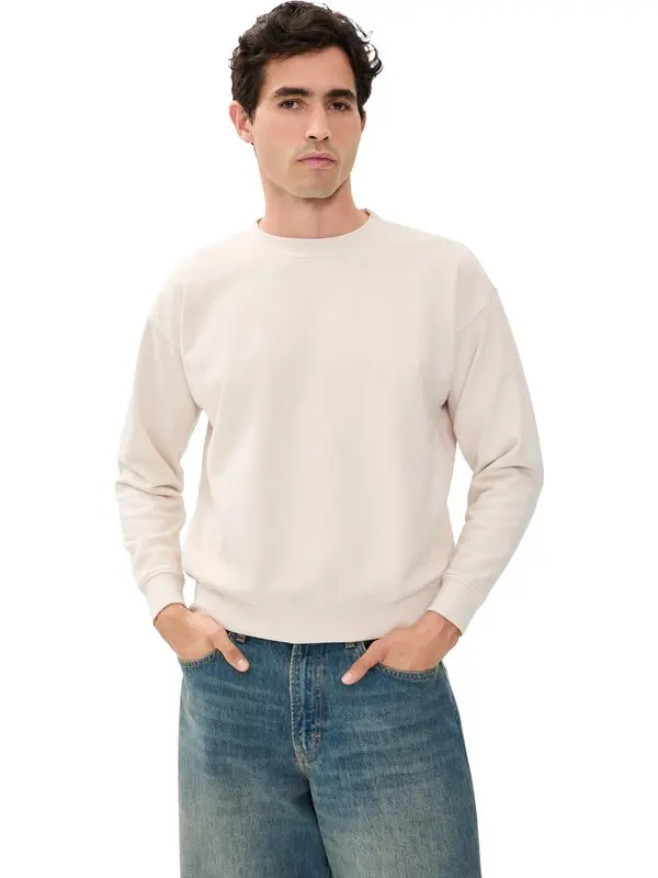ASHER Kane Crew Neck Sweatshirt - Bone