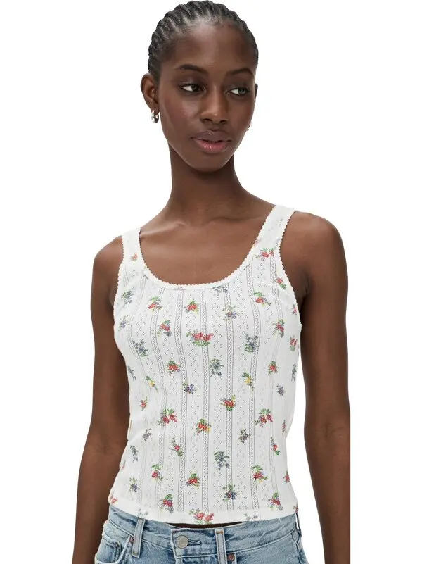 Alice + Olivia Daryn Tank Top - Floral Romance