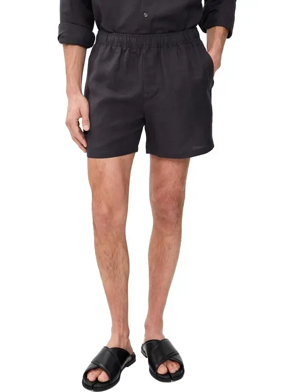 AUTO-REPLY Linen Shorts - Granite