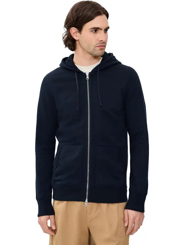 Reigning Champ Midweight Terry Slim Zip Hoodie - Navy
