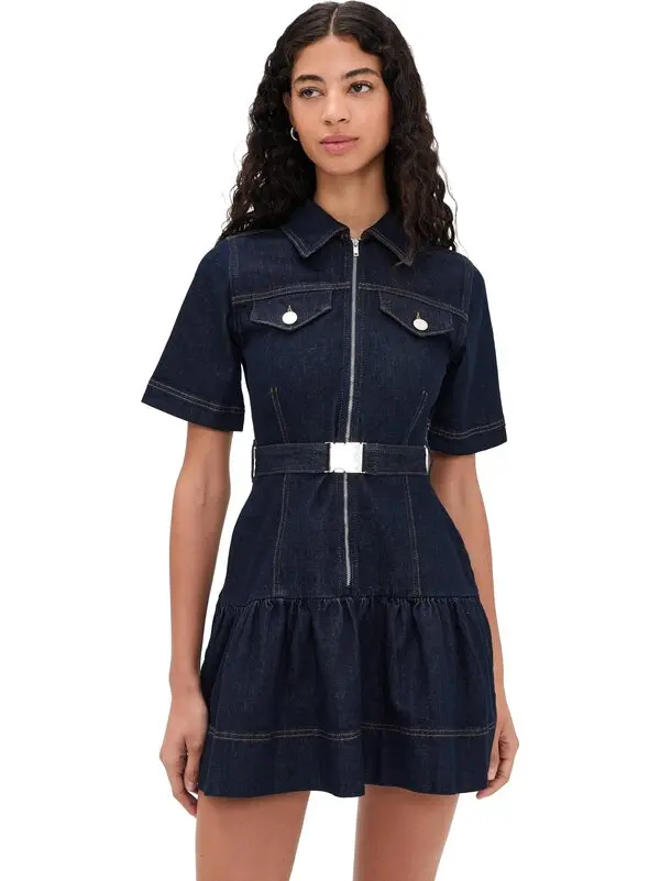 ALIGNE Amanda Denim Mini Dress - Indigo