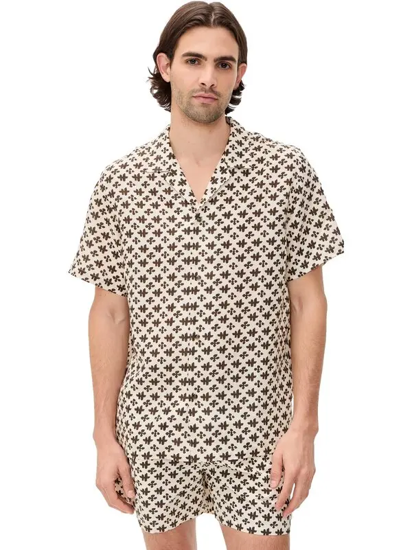 AUTO-REPLY Alex Printed Shirt - Relic/saltstone