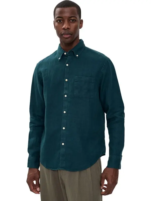 ALEX CRANE Linen Playa Shirt - Dusk