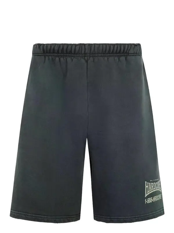 WILLY CHAVARRIA Hardcore Buffalo Shorts - Black