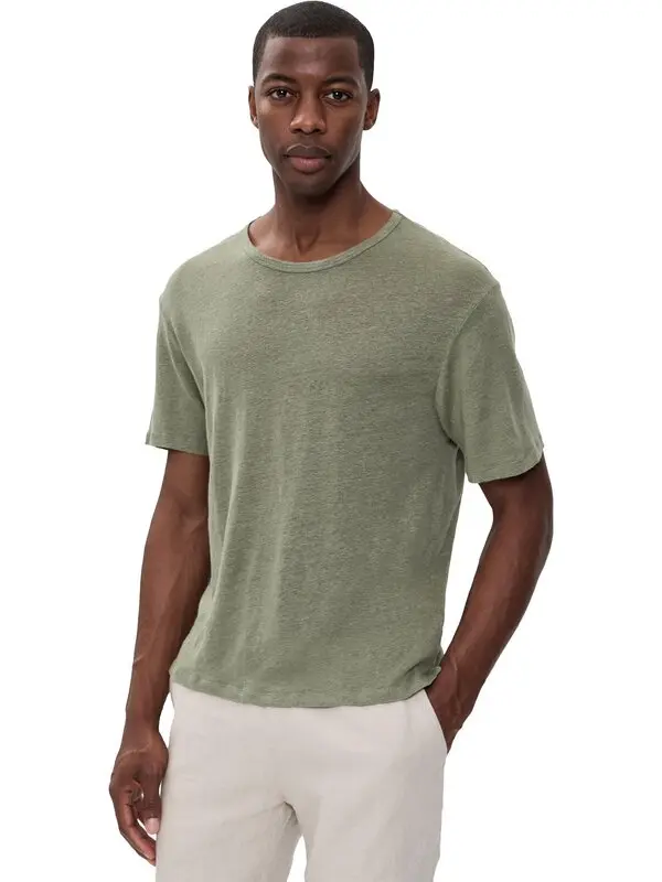 ALEX CRANE Linen Sun Tee - Jade