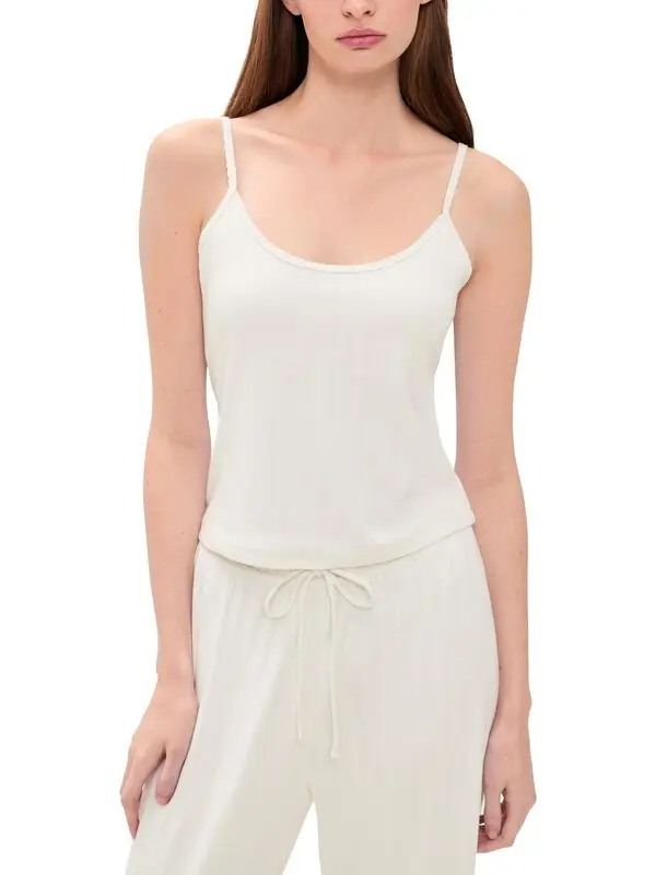 Z Supply Lynn Pointelle Camisole Top - Vanilla Ice