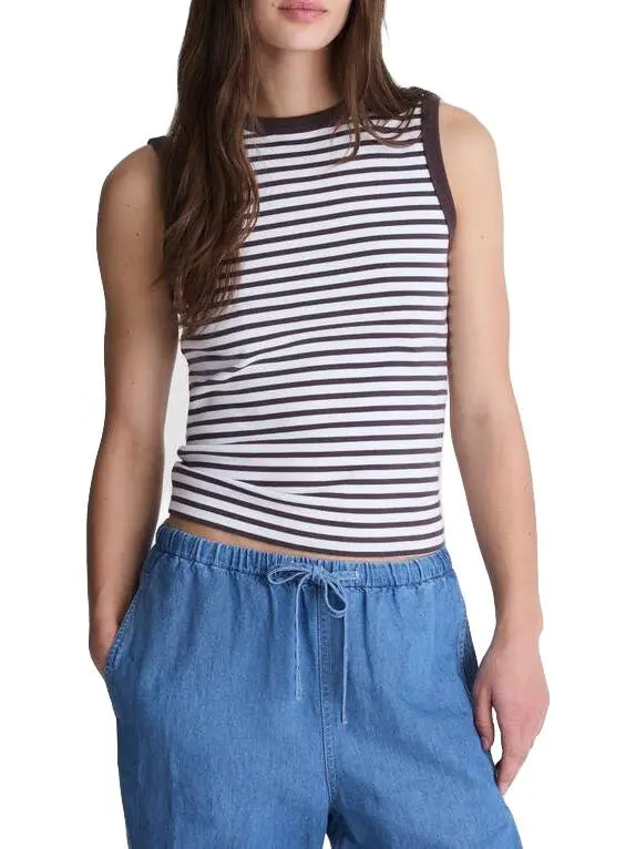 Madewell Compact Cotton Shell Tank - New York Stripe