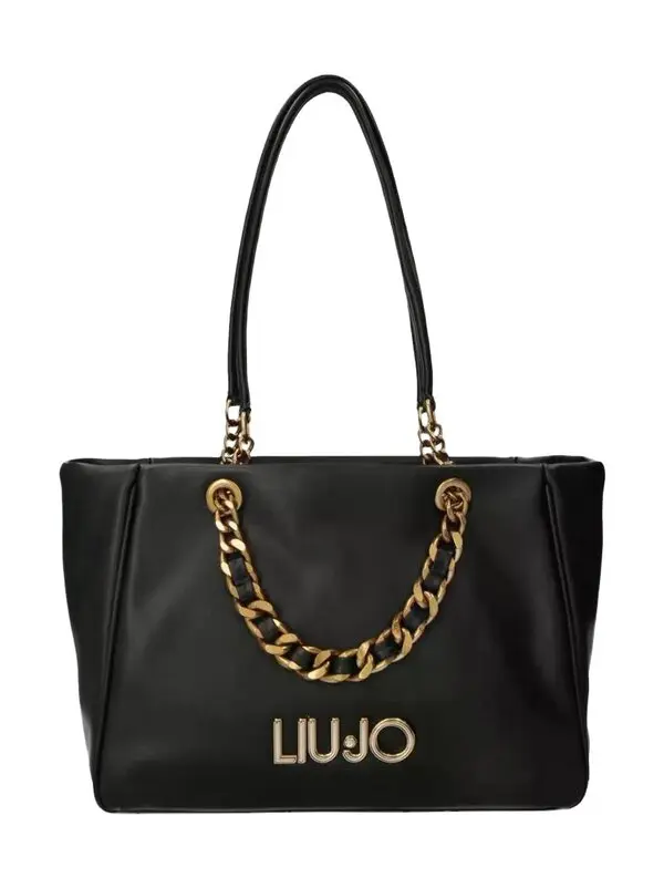 Liu Jo Tote Bag With Chain Strap - Black