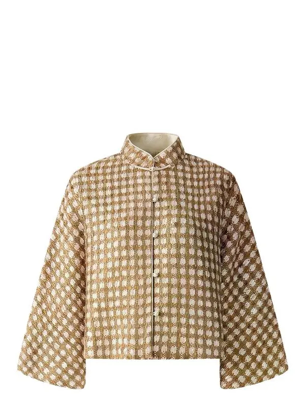 Shanghai Tang Textured Jacket - Gold