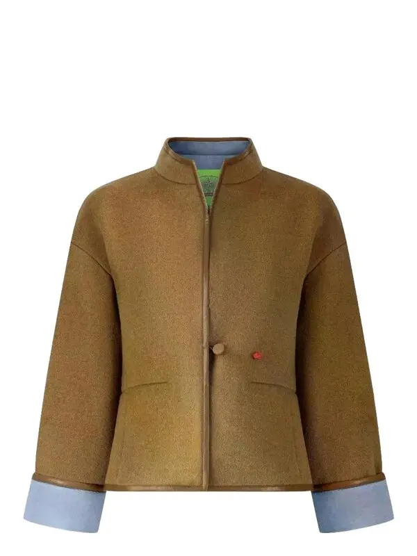 Shanghai Tang Felted Jacket - Brown