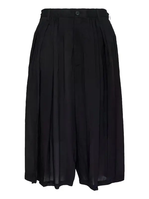 Yohji Yamamoto Cut-off Trousers - Black